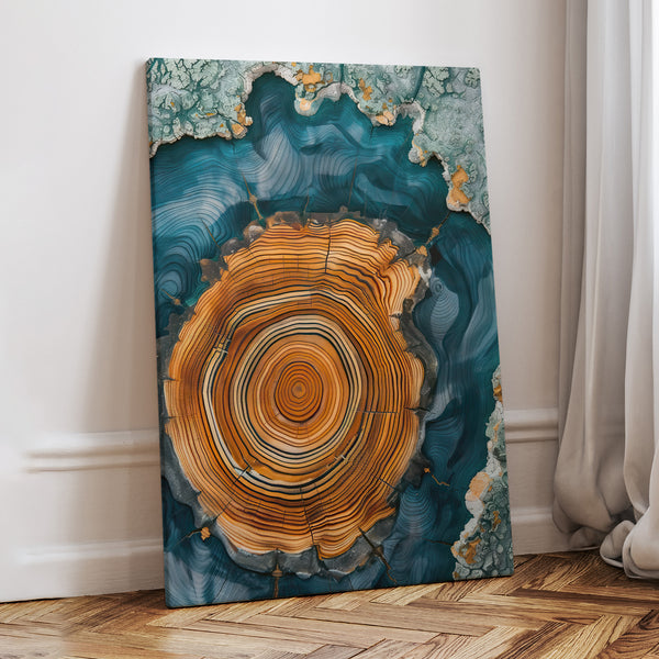Nordic Tree Ring Canvas Art (AB202402-011CV) – Peddlex