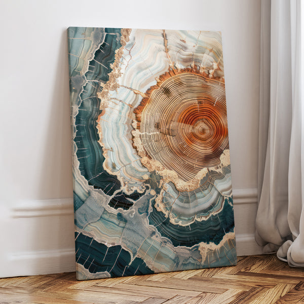 Nordic Tree Ring Canvas Art (AB202406-001CV) – Peddlex